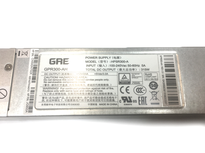 HP JG900A HP PROCURVE A58X0AF 300W AC P/S - SMART IT Hardware and Services