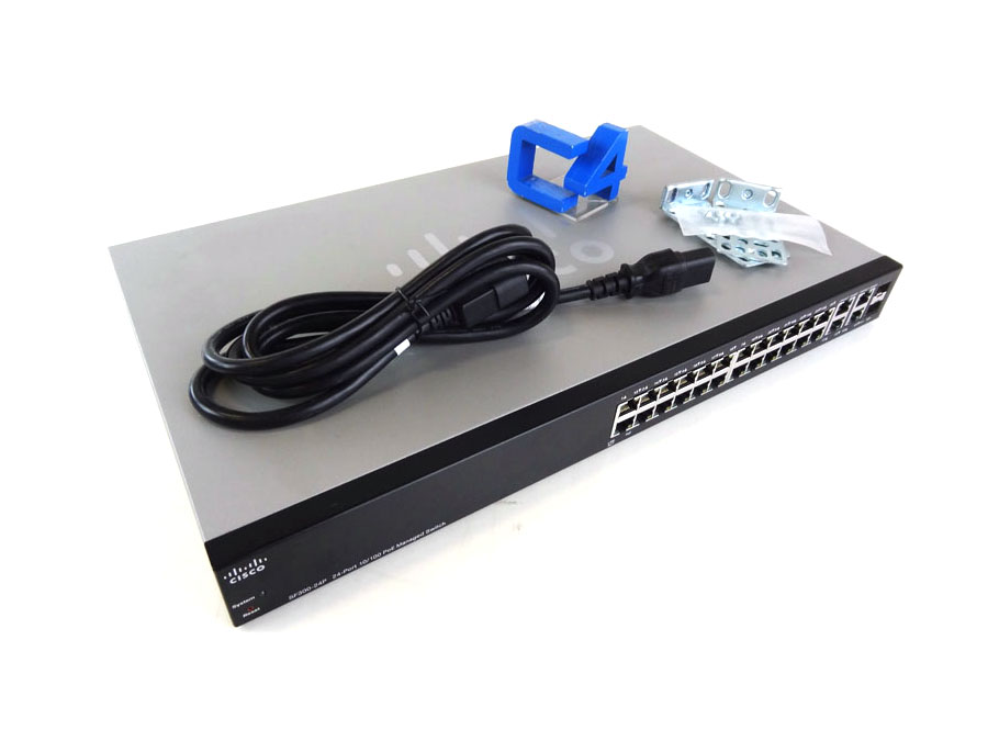 CISCO SF300-24P 24-PORT 10/100 W/POE +GIG UPLINKS.H - SMART IT Hardware ...
