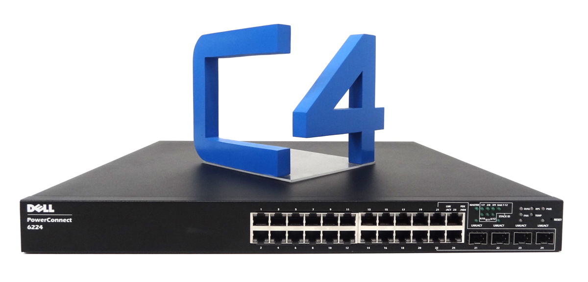DELL RN856 POWERCONNECT 6224 24 PORT GIGABIT SWITCH - SMART IT Hardware ...