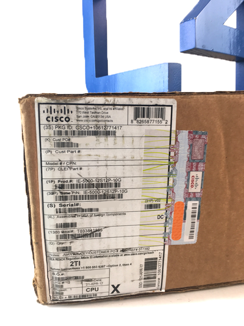 CISCO IE-5000-12S12P-10G IE5000 12X1G SFP+12X10/100/1000 + E - SMART IT ...