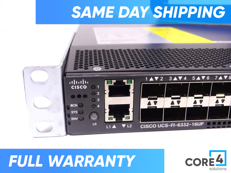 CISCO UCS-FI-6332-16UP UCS 6332-16UP 1RU FI/NO PSU/24 QSFC - SMART IT ...